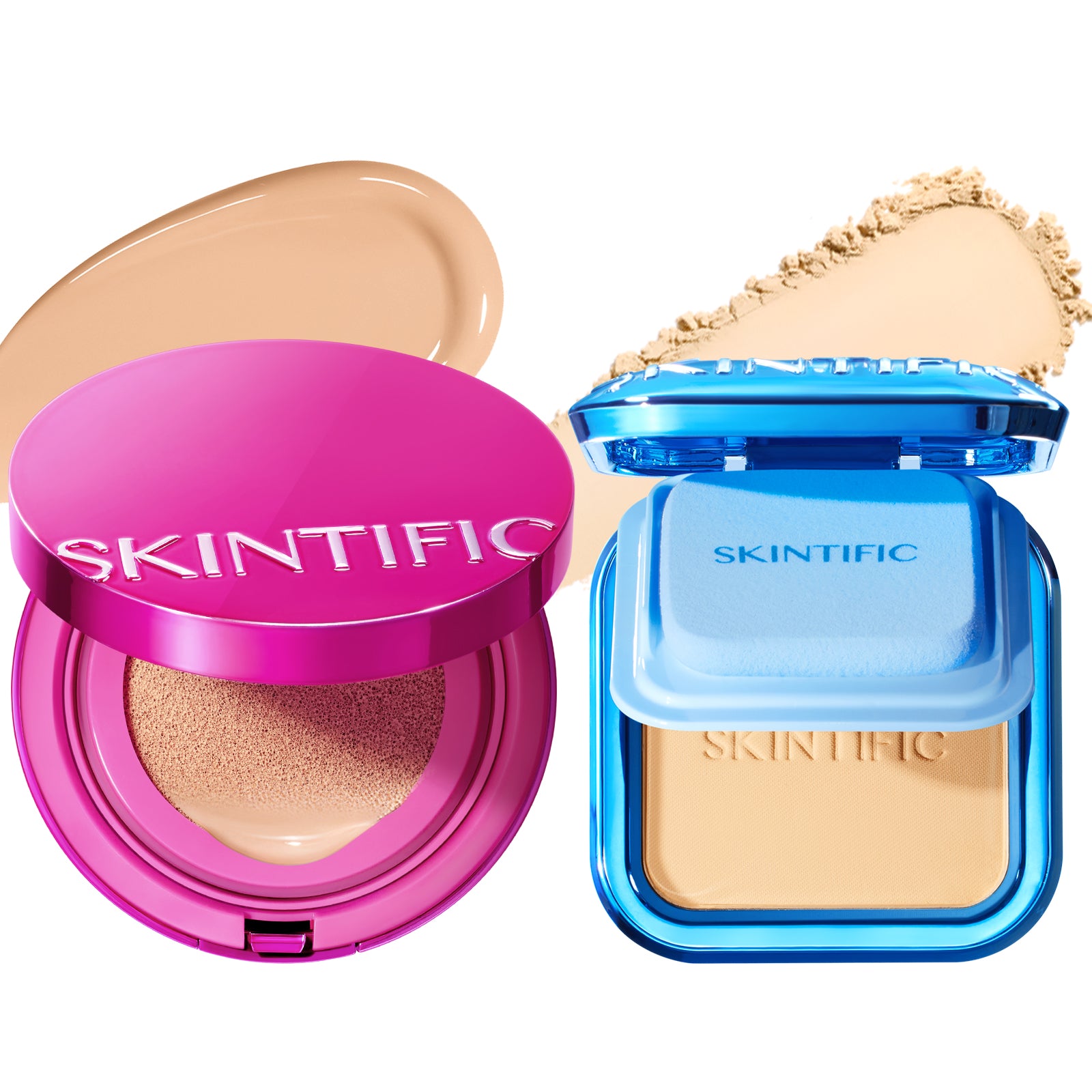 Glow Cover Base Set Cushion + Powder Foundation Duo