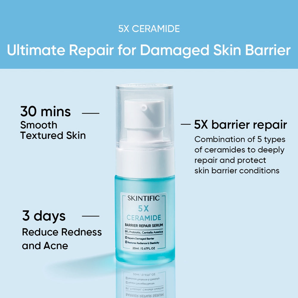 SKINTIFIC 5X Ceramide Skin Barrier Repair Serum Scientific Power Essen