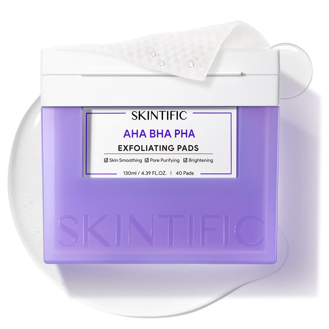 AHA BHA PHA Exfoliating Pads Smooth Skin Texture & Clear Pores