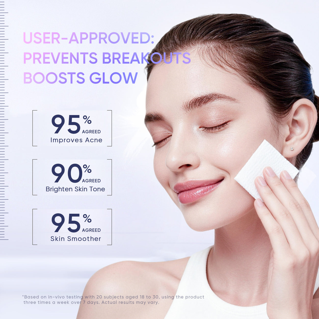AHA BHA PHA Exfoliating Pads Smooth Skin Texture & Clear Pores