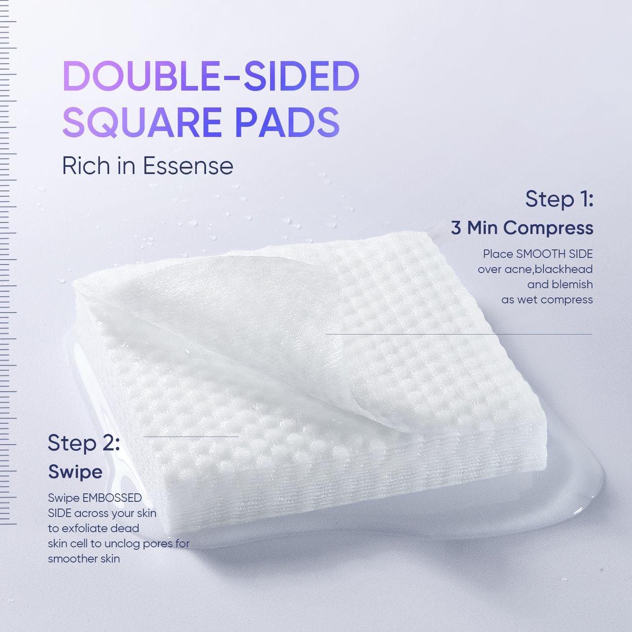AHA BHA PHA Exfoliating Pads Smooth Skin Texture & Clear Pores