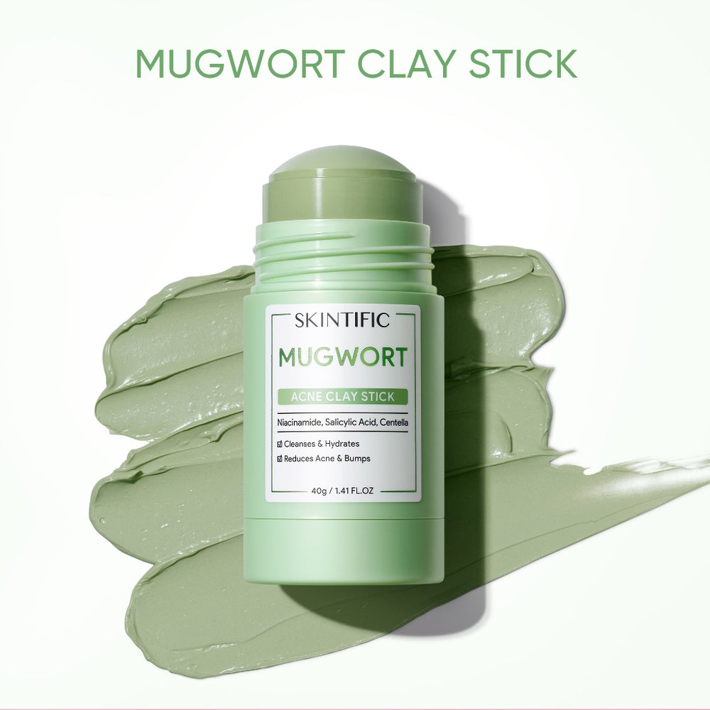 SKINTIFIC Mugwort Acne Clay Mask Stick Mud Clay Mask Cleanses Pores Bl
